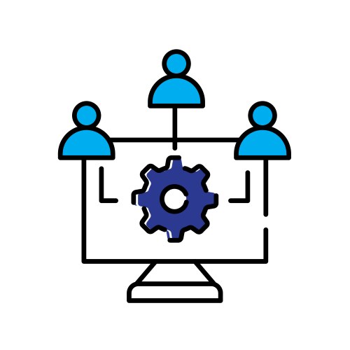 Application performance management and optimizing Vector Image