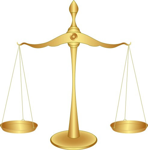 Laboratory Balance with Weights Royalty Free Vector Image