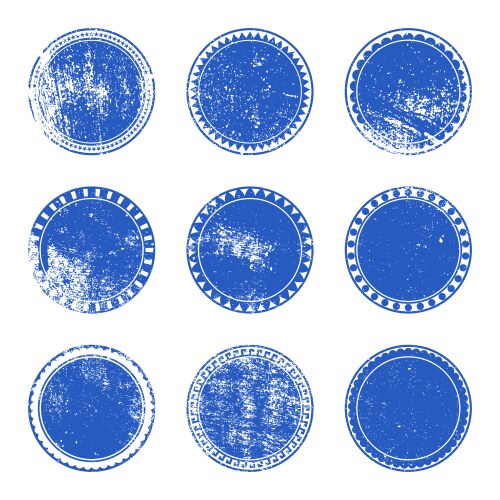 Oval stamp set Royalty Free Vector Image - VectorStock