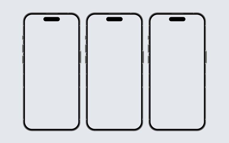 Blank Mobile Template Vector Images (over 32,000)