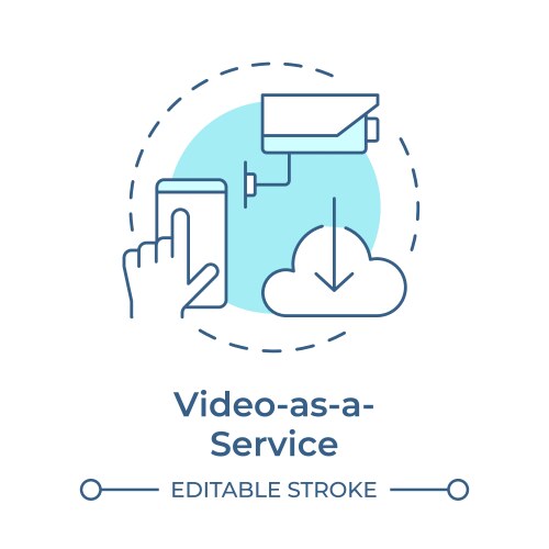 Streamlined investigations soft blue concept icon Vector Image