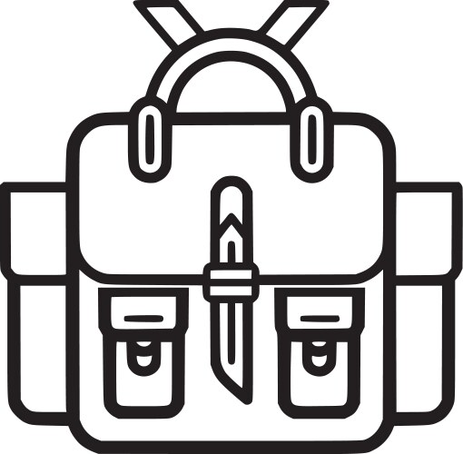 Backpack Royalty Free Vector Image - VectorStock
