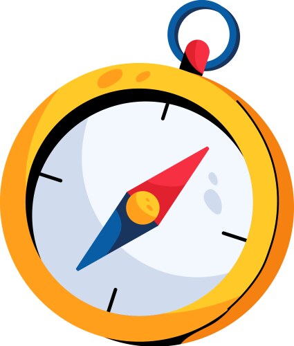 Direction compass Royalty Free Vector Image - VectorStock
