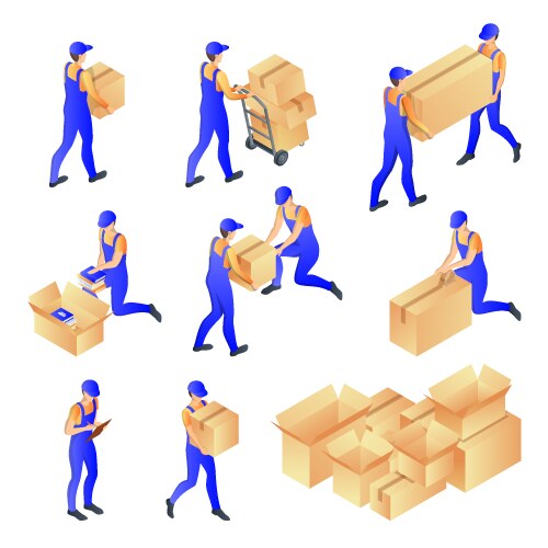 Man Carry Load Vector Images (over 1,300)