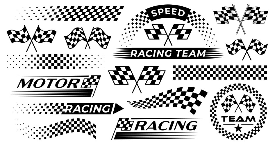 Race Car Flag Logo Racing Flags Hi Res Stock Photography And Images
