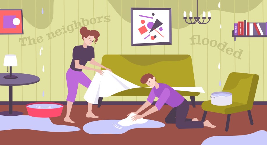 House neighbors problem background Royalty Free Vector Image