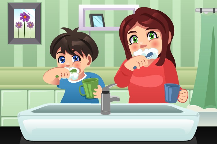 Brushing Teeth Clipart Vector Images (over 570)