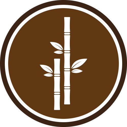 Sugar cane plant logo Royalty Free Vector Image