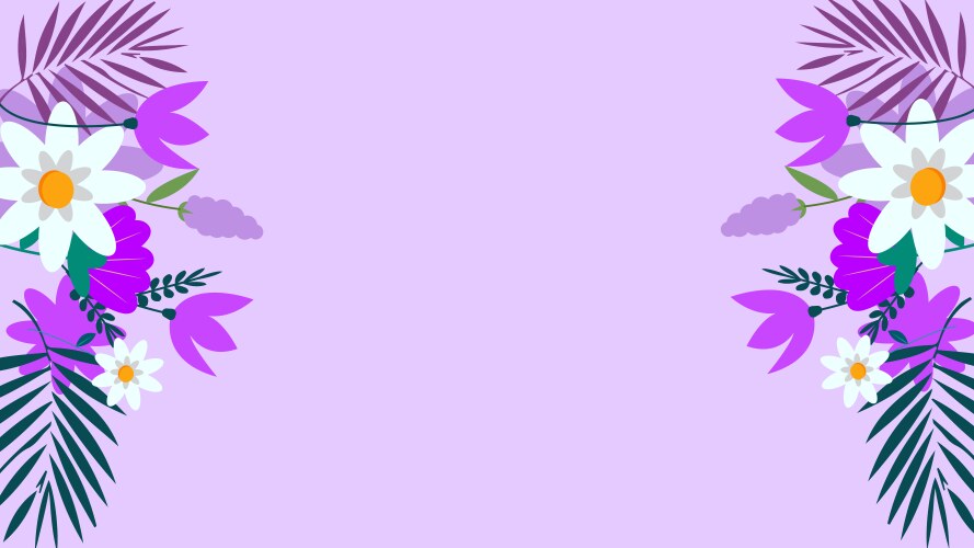 Colorful colourful flat floral spring background Vector Image