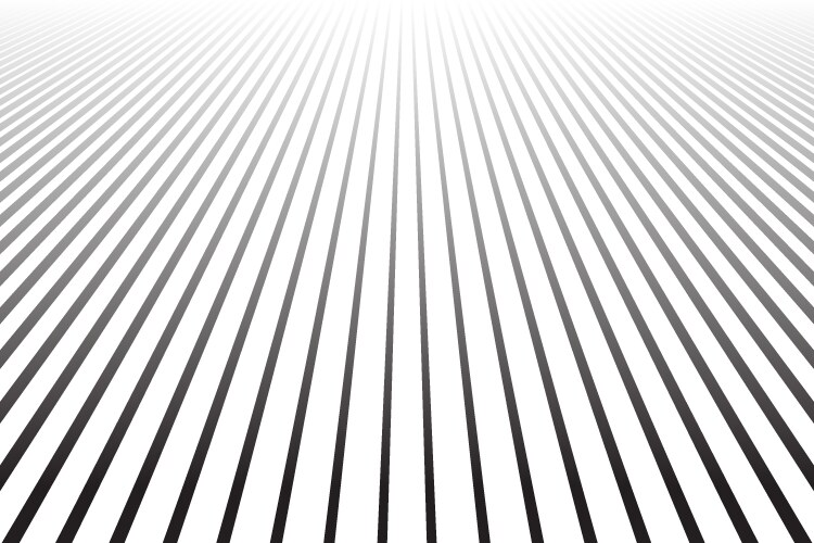 Lines in diminishing perspective Royalty Free Vector Image