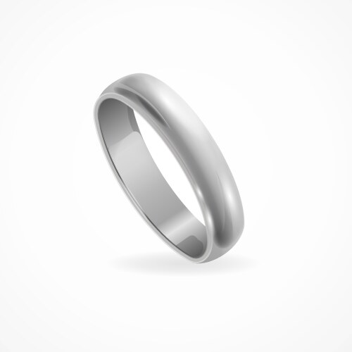 Silver rings Royalty Free Vector Image - VectorStock