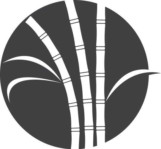 Sugar cane plant logo Royalty Free Vector Image