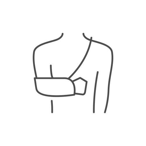 Person and door line outline icon Royalty Free Vector Image