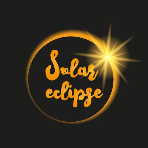 Lunar and solar eclipses in flat style Royalty Free Vector