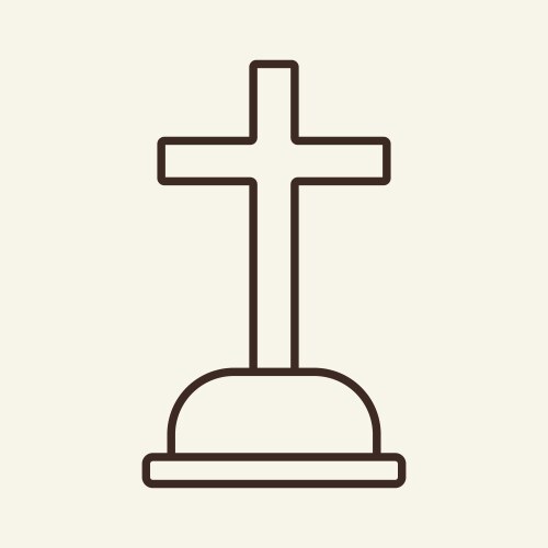 Christian cross catholic icon collection Vector Image