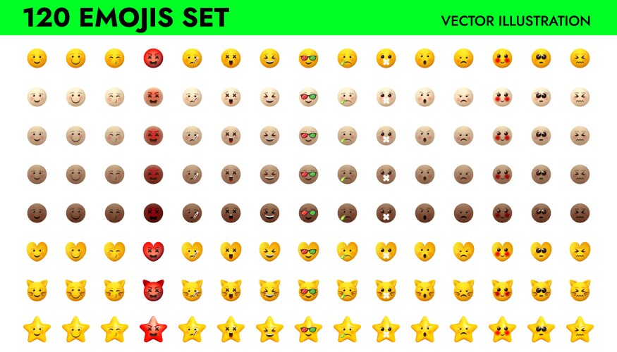 Emoji Set Vector Images (over 54,000)