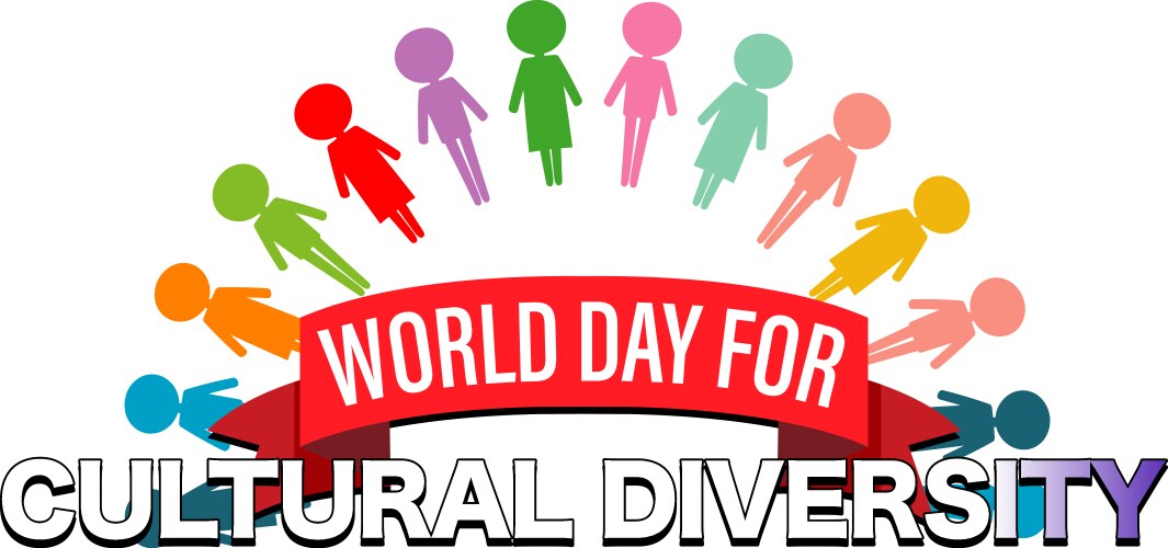 World day for cultural diversity banner design Vector Image