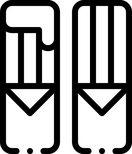 Durable icon thin linear style design isolated Vector Image