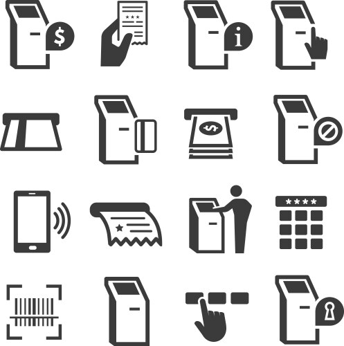 Interactive display commercial billboard Vector Image