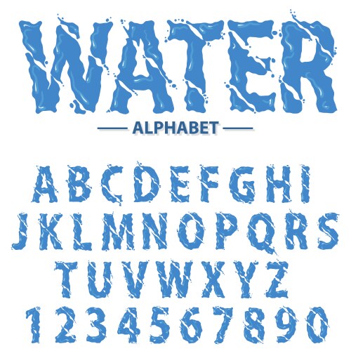 Water Alphabet Vector Images (over 18,000)