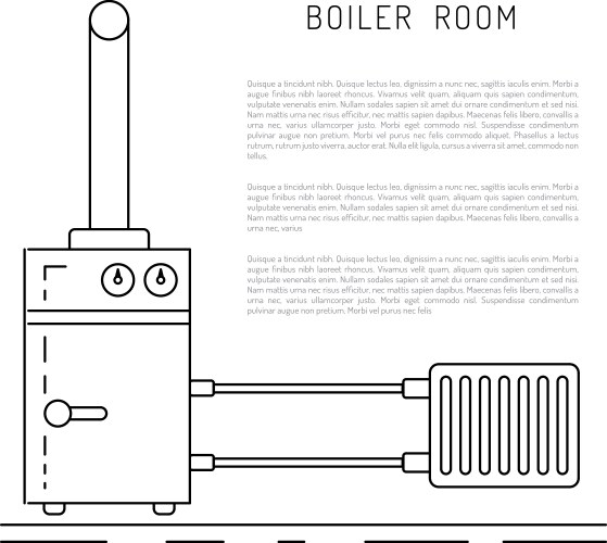 Boiler room Royalty Free Vector Image - VectorStock