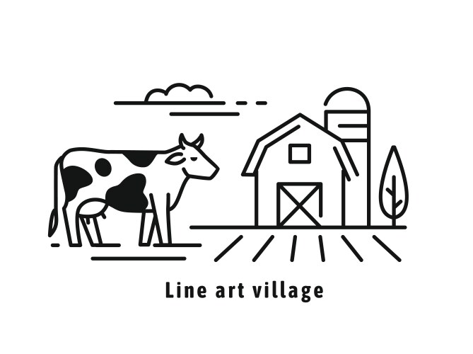 Cow Line Drawing Vector Images (over 7,100)
