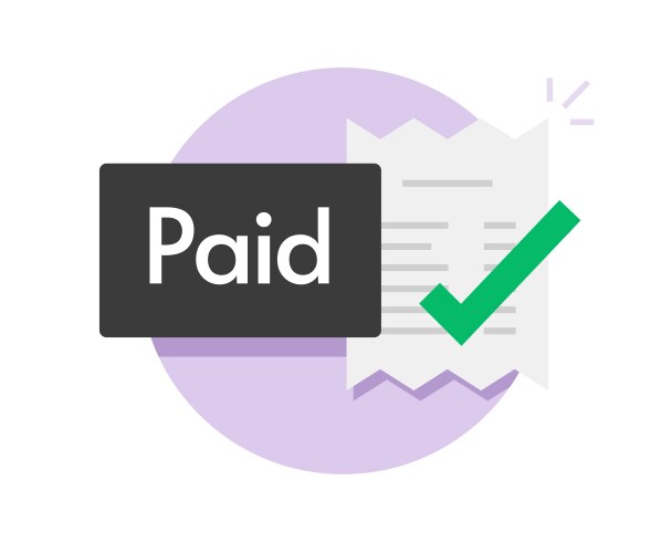 Paid Invoice Vector Images (over 2,200)