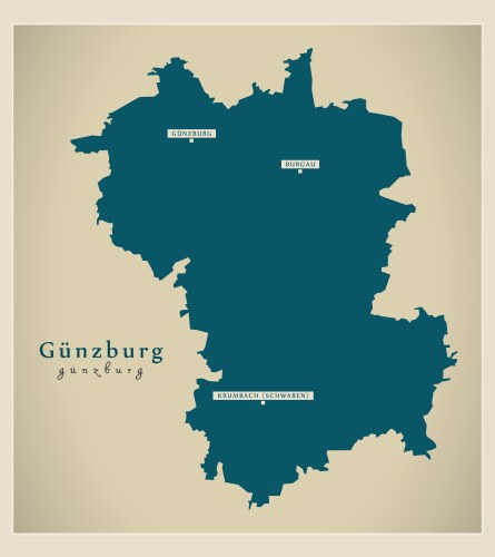 Kelheim grey county map bavaria germany Royalty Free Vector