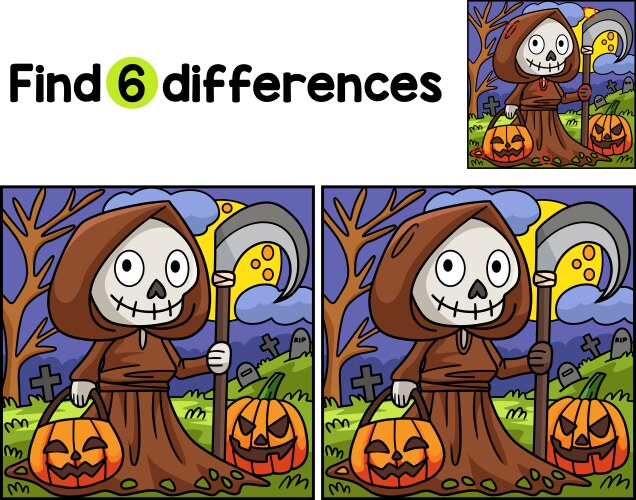 Halloween Spot the Difference Vector Images (over 190)