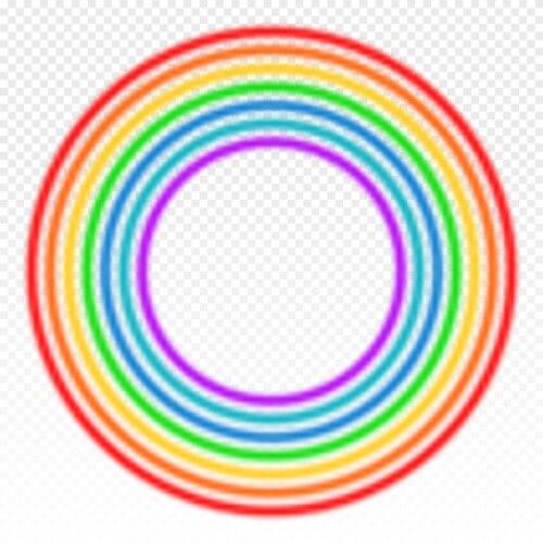 Abstract colorful rainbow circle frame Royalty Free Vector