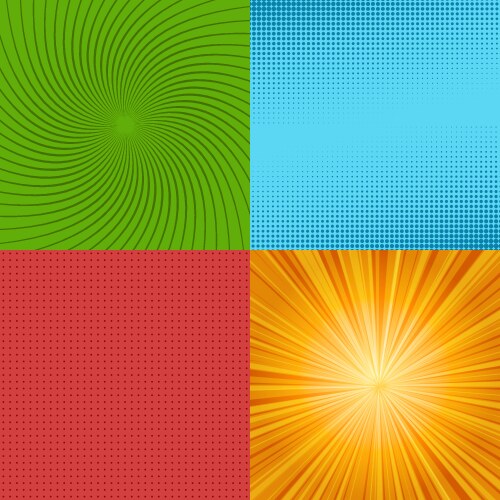 Colorful comics template Royalty Free Vector Image