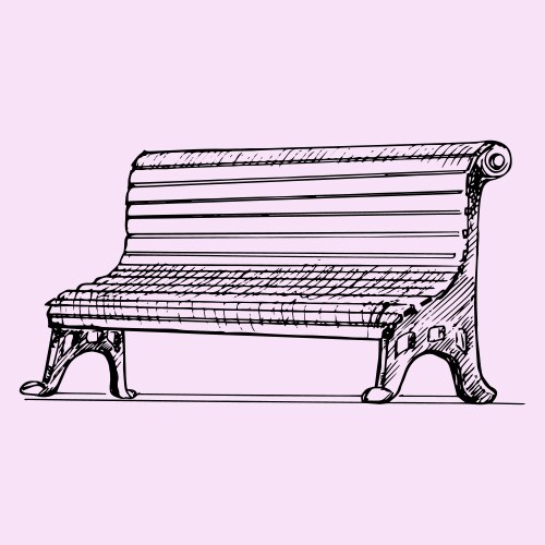 Bench Drawing Vector Images (over 4,200)