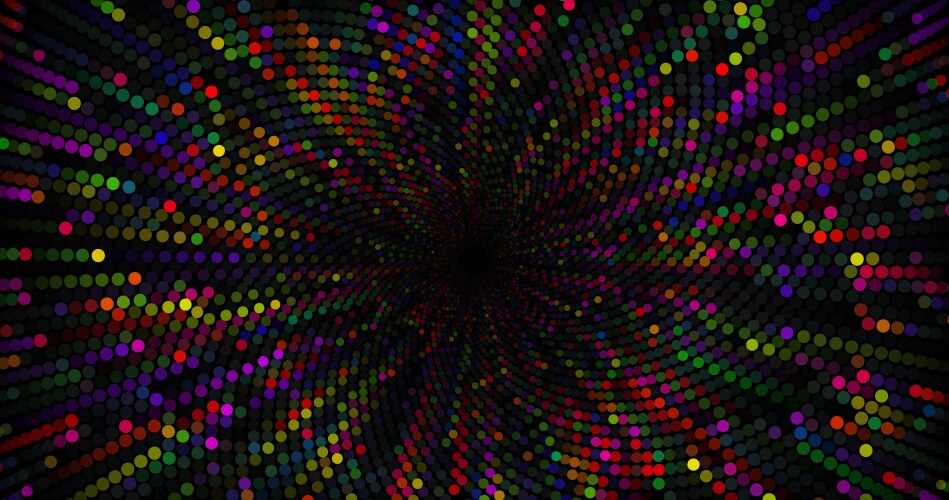 Wave pattern 3d glowing abstract digital Vector Image