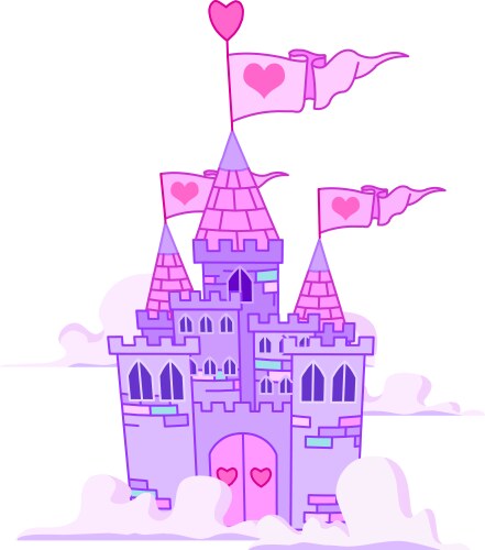 Cartoon castles Royalty Free Vector Image - VectorStock