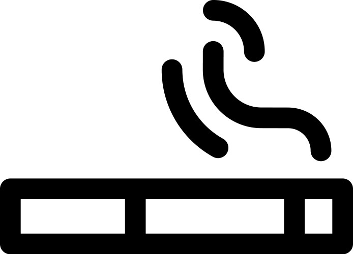 Cigars icon thin linear style design isolated Vector Image