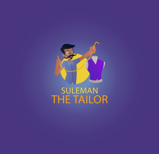 Tailoring tailor shop logo or label atelier Vector Image