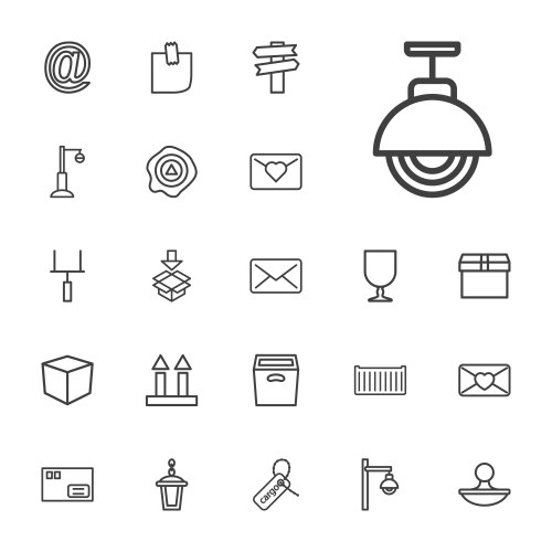 8 post icons (36785774) – Free Vector | VectorStock
