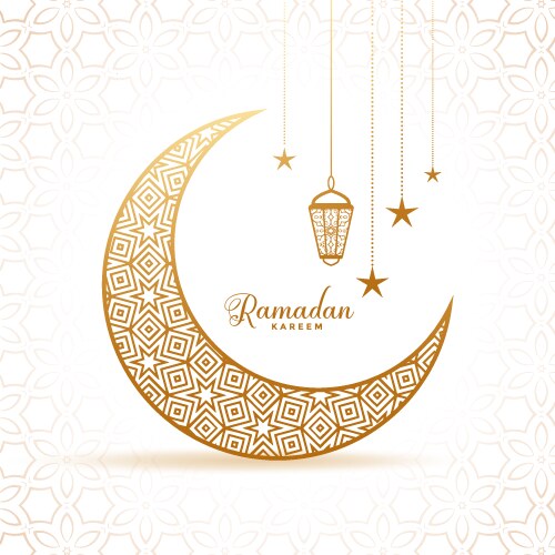 Ramadan kareem islamic design crescent moon Vector Image