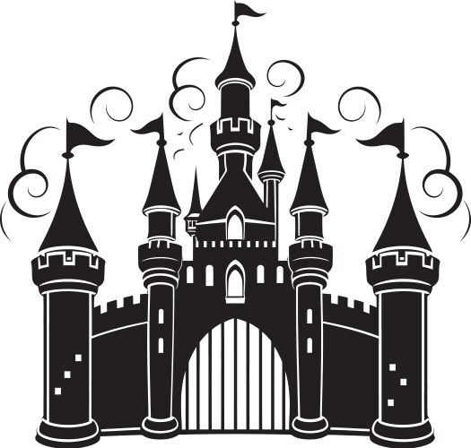 Medievalarchway gate icon fortressentry castle Vector Image
