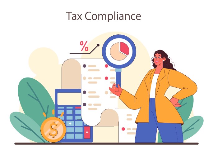 Tax optimization financial efficiency budgeting Vector Image