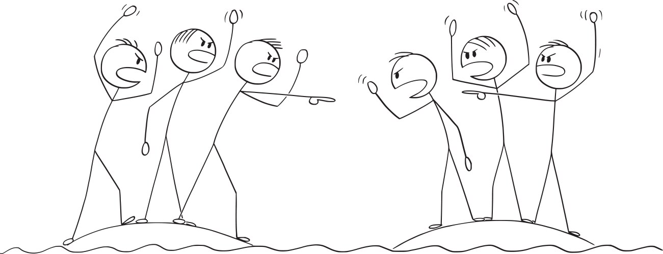 Stickman Arguing Vector Images (69)