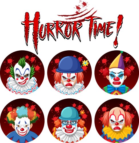 Killer Clown Cartoon Vector Images (over 450)