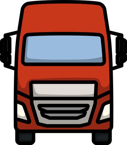 Container truck icon Royalty Free Vector Image