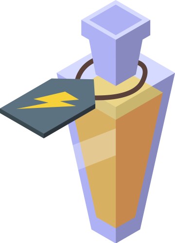 Magic sphere showing lightning bolt symbol Vector Image