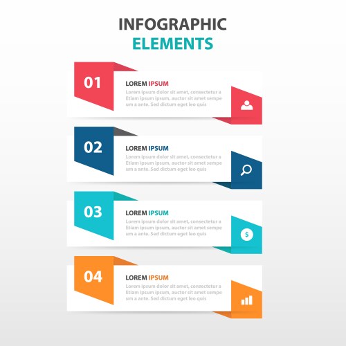 Business index infographics template with 5 data Vector Image