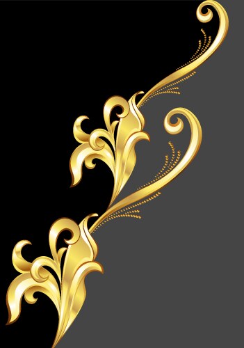 Rose from pink gold Royalty Free Vector Image - VectorStock