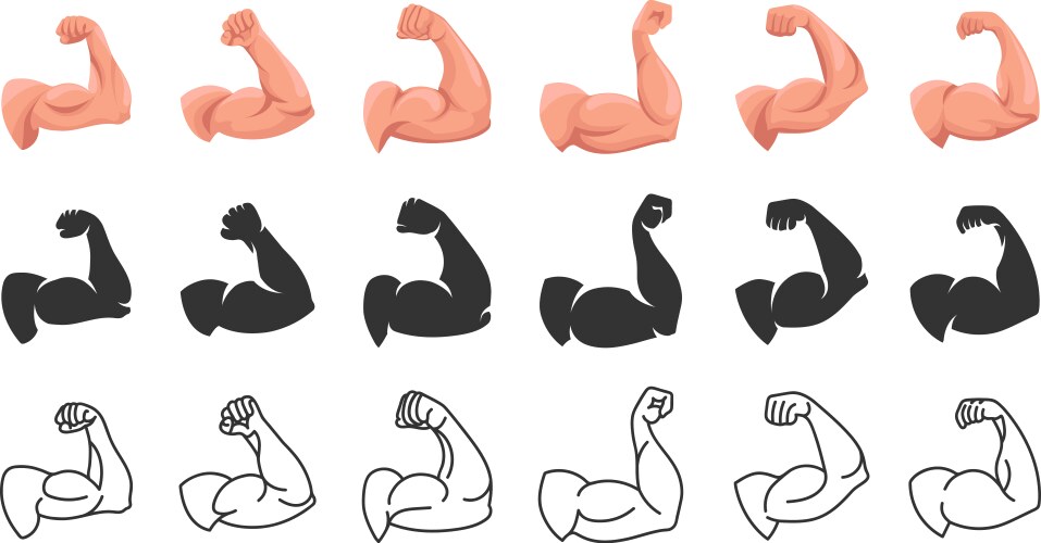 Flexing Muscles Illustrations Royaltyfree Vector Muscle Man Vector
