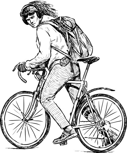 Back Cyclist Vector Images (over 740)