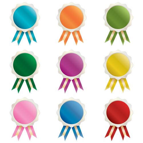 Rosette decorations Royalty Free Vector Image - VectorStock