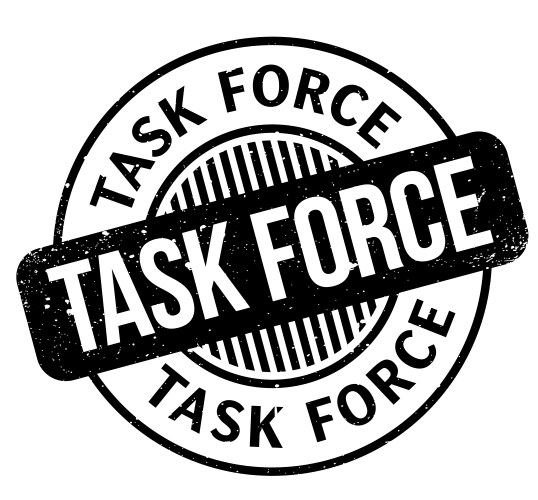 Task force rubber stamp Royalty Free Vector Image